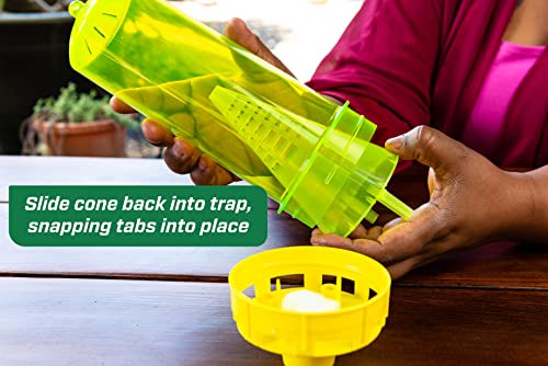 RESCUE Non-Toxic Reusable Yellowjacket Trap and 2 Week Refills, 2 Pack