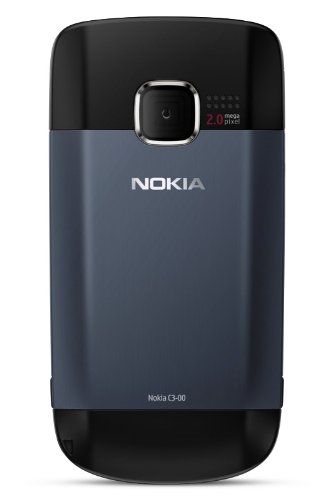 Nokia C3-00 Unlocked Cell Phone (Slate) with QWERTY, Dedicated E-mail Key, 2 MP Camera, Media Player, WLAN, and MicroSD Slot