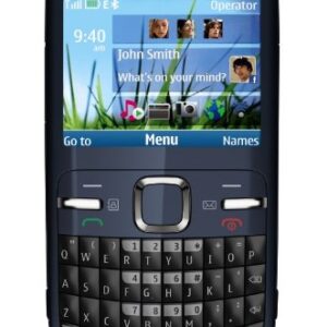 Nokia C3-00 Unlocked Cell Phone (Slate) with QWERTY, Dedicated E-mail Key, 2 MP Camera, Media Player, WLAN, and MicroSD Slot