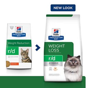 Hill's Prescription Diet r/d Weight Reduction Chicken Flavor Dry Cat Food, Veterinary Diet, 17.6 lb. Bag