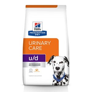 hill's prescription diet u/d urinary care dry dog food, veterinary diet, 27.5 lb. bag