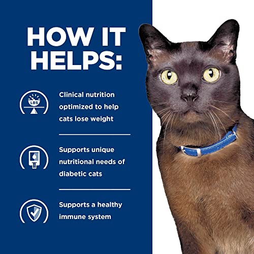 Hill's Prescription Diet m/d GlucoSupport Chicken Flavor Dry Cat Food, Veterinary Diet, 4 lb. Bag