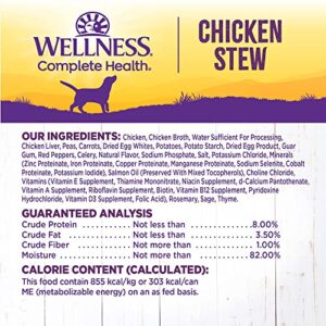 Wellness Thick & Chunky Natural Grain Free Canned Dog Food, Chicken Stew, 12.5-Ounce Can (Pack of 12)