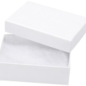 Darice 3-Inch by 2 1/8-Inch by 1-Inch Jewelry Box with Filler, 6/Pack (1162-93)