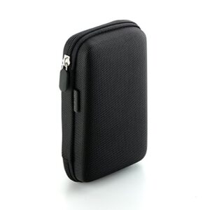 drive logic dl-64-bk portable eva hard drive carrying case pouch, black