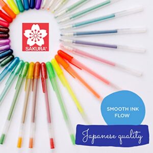 SAKURA Gelly Roll Metallic Gel Pens - Pens for Scrapbook, Journals, or Drawing - Dark Metallic Ink - Medium Line - 5 Pack