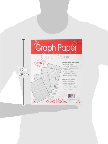 Crafters Helper Needlework Graph Paper, 8-1/2 by 11-Inch, 40 Per Package