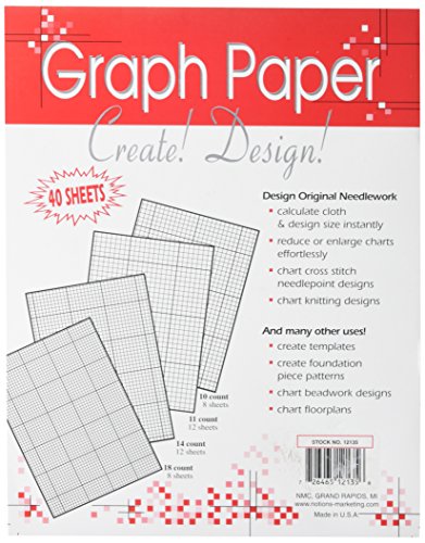 Crafters Helper Needlework Graph Paper, 8-1/2 by 11-Inch, 40 Per Package