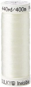 sulky premium invisible thread 440yd, clear