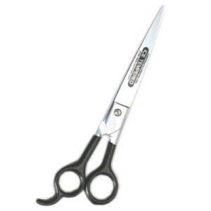 Dubl Duck Carbon Steel Small Pet Fillipino 88B Straight Shears with Plastic Coated Handles, 8-1/4-Inch