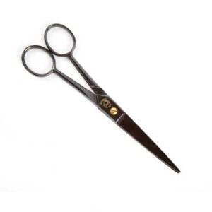 dubl duck anodized carbon steel beau brummel curved pet shears, 6-1/2-inch length