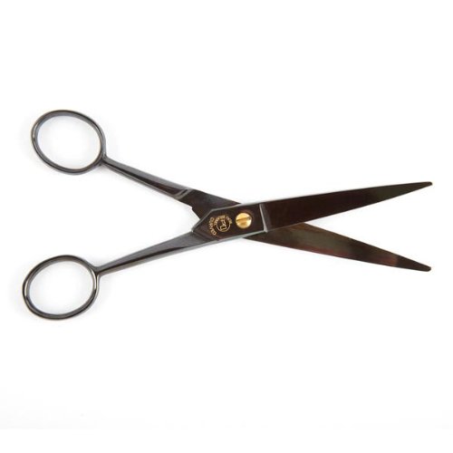 Dubl Duck Anodized Carbon Steel Beau Brummel Curved Pet Shears, 6-1/2-Inch Length