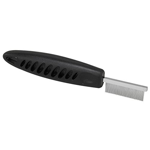 Master Grooming Tools Face & Finishing Combs — Ergonomic Combs for Grooming Dogs, 6¼", Black