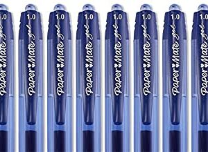 Paper Mate 1753366 Gel Pens, Retractable, 1.0mm, Bold Point, Blue Ink/Barrel