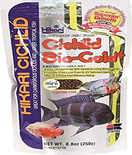 Hikari 8.8-Ounce Cichlid Bio-Gold and Floating Pellets for Pets, Mini