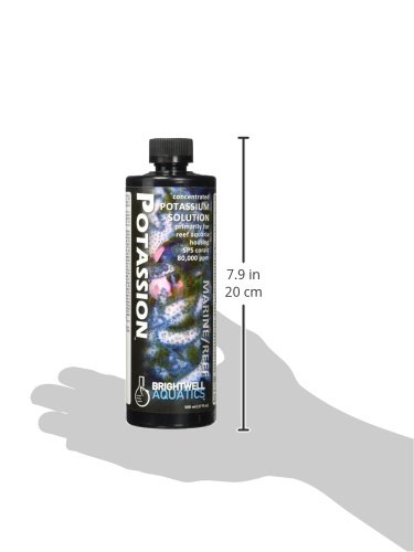 Brightwell Aquatics Potassion - Liquid Potassium Supplement for Marine Reef Fish Aquariums 500-ml