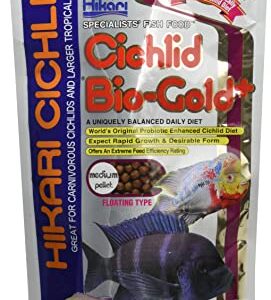 Hikari 8.8-Ounce Cichlid Bio-Gold and Floating Pellets, Medium