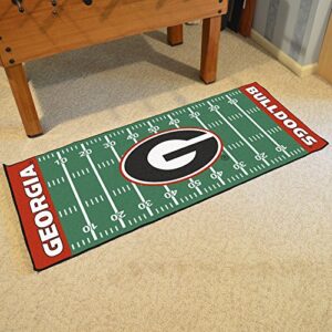 georgia bulldogs football field runner mat