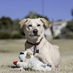 Multipet Plush Dog Toy, Lambchop, 10", White/Tan, Small