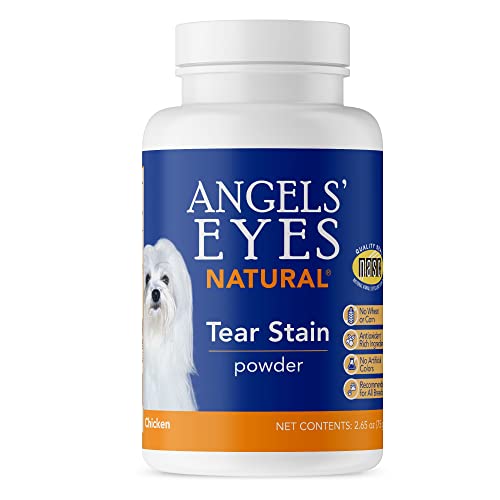 Angels’ Eyes Natural Tear Stain Prevention Chicken Powder for Dogs and cats | For All Breeds | No Wheat No Corn | Daily Support for Eye Health | Proprietary Formula