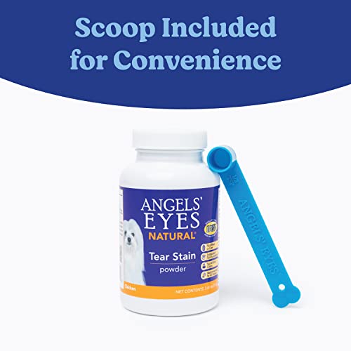 Angels’ Eyes Natural Tear Stain Prevention Chicken Powder for Dogs and cats | For All Breeds | No Wheat No Corn | Daily Support for Eye Health | Proprietary Formula