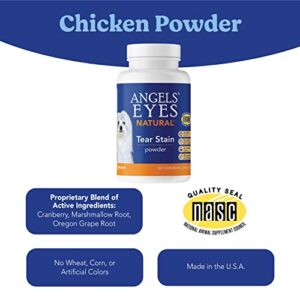 Angels’ Eyes Natural Tear Stain Prevention Chicken Powder for Dogs and cats | For All Breeds | No Wheat No Corn | Daily Support for Eye Health | Proprietary Formula