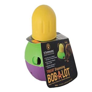 starmark treat dispensing bob-a-lot dog toy, all breed sizes (pack of 1)