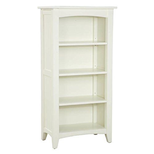 Alaterre Shaker Cottage Bookcase, Four Shelf, Ivory