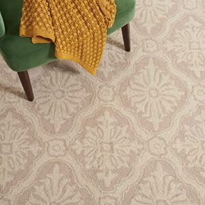 SAFAVIEH Easy Care Collection 3' x 5' Cream EZC122B Hand-Hooked Trellis Area Rug