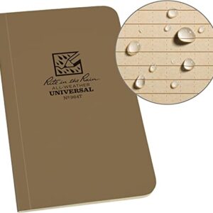 Rite In The Rain Field Flex Memo Book Tan, 6 x 3.5 x 0.25