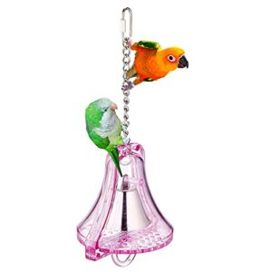 Sweet Feet and Beak Large Indestructibell - Perfect Cage Toy for Large Birds - Safe, Non-Toxic, Unbreakable, Easy to Install Bird Proof Cage Accessories