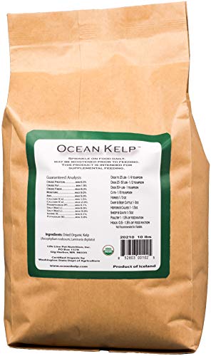 Life Line Pet Nutrition Organic Ocean Kelp Supplement for Skin & Coat, Digestion in Dogs & Cats,10lb, 20210