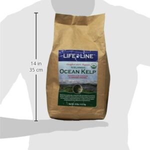 Life Line Pet Nutrition Organic Ocean Kelp Supplement for Skin & Coat, Digestion in Dogs & Cats,10lb, 20210