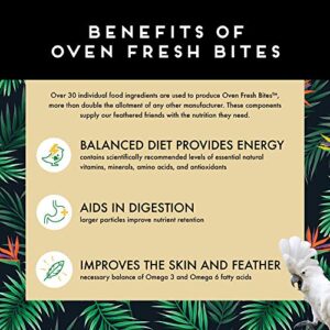 Oven Fresh Bites Freshly Baked Pet Bird Food, For Amazons, Cockatoos and Macaws, 42-Ounce Resealable Package