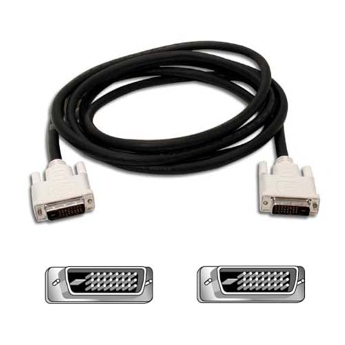 DELL 1.83m DVI/DVI Cable DVI 1.83 m Black - DVI Cables (1.83 m, DVI, DVI, Black, 1 Piece) Male Connector/Male Connector