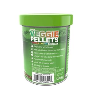 Omega One Super Color Veggie Kelp 3mm Floating Pellets, 3.5 oz Container