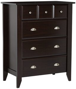 sauder shoal creek 4-drawer chest, jamocha wood finish