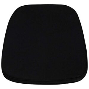 flash furniture soft black fabric chiavari chair cushion