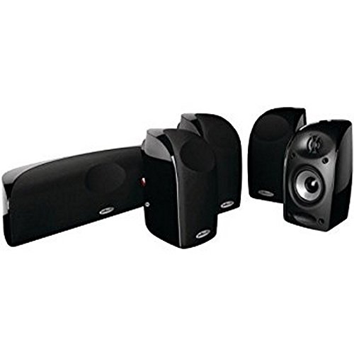 Polk Audio Blackstone TL1600 Compact Home Theater System, Total 6 Items - 4 TL1 Satellite Speakers, 1 Center Channel & an 8" Powered Subwoofer, Bass Port, Detachable Grilles Included