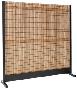 oriental furniture 6 1/4 ft. tall take room divider - black