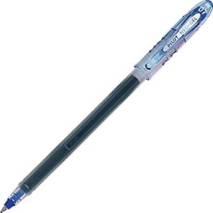 PILOT 14002 Rollerball Gel Pen,.7Mm,Nonrefillable,Clear Barrel,Blue Ink