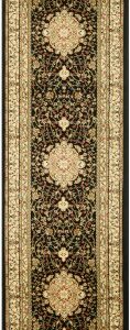 SAFAVIEH Lyndhurst Collection Runner Rug - 2'3" x 6', Black & Ivory, Traditional Oriental Design, Non-Shedding & Easy Care, Ideal for High Traffic Areas in Living Room, Bedroom (LNH213A)