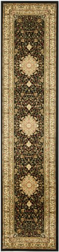 SAFAVIEH Lyndhurst Collection Runner Rug - 2'3" x 6', Black & Ivory, Traditional Oriental Design, Non-Shedding & Easy Care, Ideal for High Traffic Areas in Living Room, Bedroom (LNH213A)