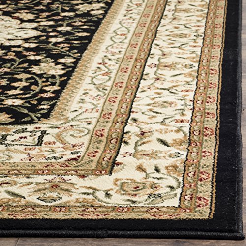 SAFAVIEH Lyndhurst Collection Runner Rug - 2'3" x 6', Black & Ivory, Traditional Oriental Design, Non-Shedding & Easy Care, Ideal for High Traffic Areas in Living Room, Bedroom (LNH213A)