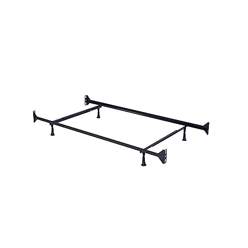 Hillsdale Twin/Full Metal Bed Frame, White