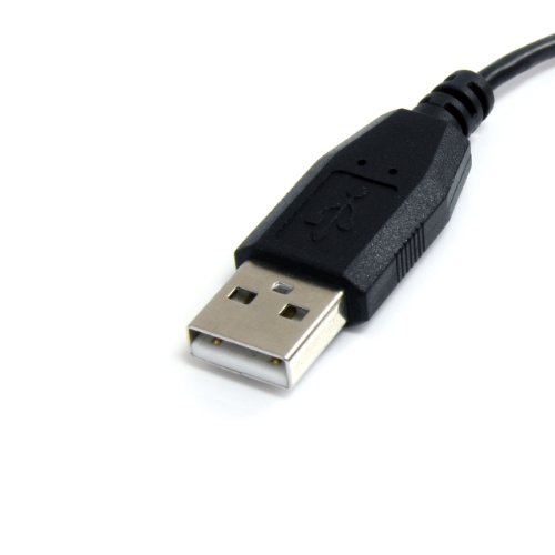 StarTech.com 3 ft / 91cm Micro USB Cable - A to Left Angle Micro B - USB Type A - 90 Degree Micro-USB Type B (M) - Black (UUSBHAUB3LA)