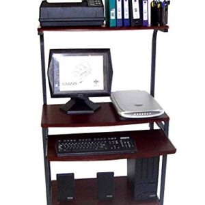 Compact Mobile Computer Desk w/ Printer Shlf; 18" D 32" W S7801