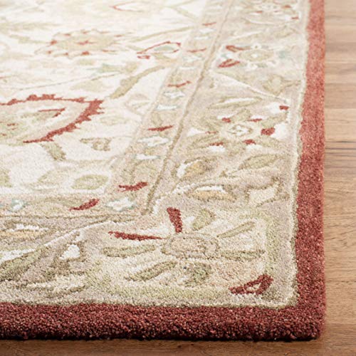 SAFAVIEH Anatolia Collection Runner Rug - 2'3" x 10', Beige & Rust, Handmade Traditional Oriental Wool, Ideal for High Traffic Areas in Living Room, Bedroom (AN512E)