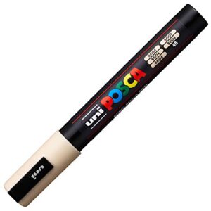 posca acrylic paint marker, medium, beige