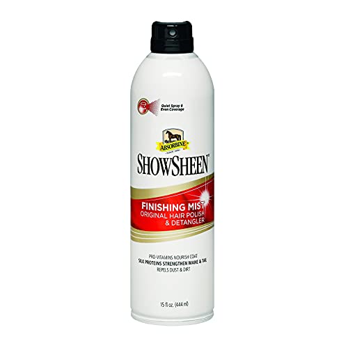 Absorbine ShowSheen Finishing Mist, Streak-Free Shine for Horses, Dogs, Livestock, 15oz